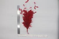China Wedding Occasion Goose Feather and Coque Feather Flower Mount with Wire Accessory for sale