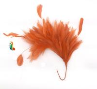 China 15*30 cm Hackle and Coque Feather Flower Mount with Wire Accessory Shipping via DHL UPS FedEx EMS or TNT for sale