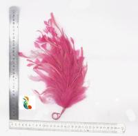China Create a Spooky Atmosphere with 15*30 cm Emu Feather Flower Mount and Wire Accessory for sale