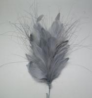 China DHL/UPS/FedEx/TNT Shipping Feather Headwear with Goose Feather Flower and Wire Accessory for sale