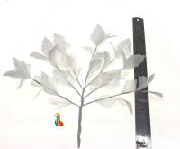 China Shipping via DHL UPS FEDEX TNT Stripped Goose Feather Flower Fascinator with Wire Accessory for sale