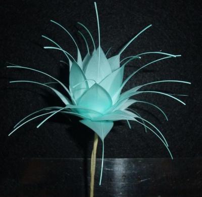China Goose Feather Flower Mount Shipped Dyed Pattern 5*15 cm for sale