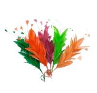 China FEDEX Shipping for Millinery Supplies Stripped Goose Feather Flower Mount for sale