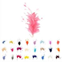 China FEDEX Shipping for Millinery Supplies Stripped Goose Feather Flower Mount for sale