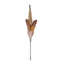 China Pheasant Feather Brass Brooch Mount with Fast Shipping via DHL UPS FEDEX EMS TNT for sale