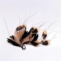China Millinery Supplies Goose Feather Flower Mount with Wire Accessory DHL UPS FEDEX EMS TNT for sale
