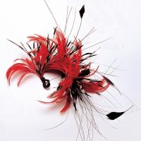 China Elevate Your Millinery Supplies with Chicken Feather Flower Mount and Wire Accessory for sale