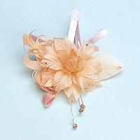 China Goose Feather Flower Mount with Wire Accessory in 10*20 cm Measurement for sale