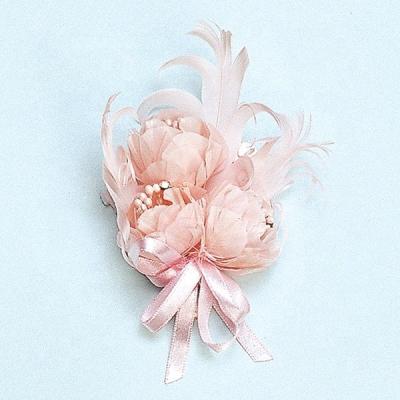 China Customizable Goose Feather Flower Mount with Wire Accessory Patterned TNT Shipping for sale