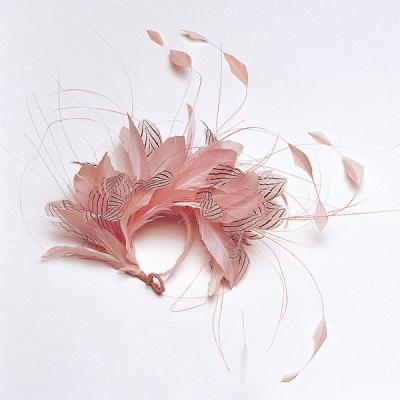 China Patterned Goose Feather Flower Mount with Wire Accessory UPS Shipping for sale
