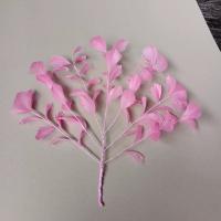 China Shipping FEDEX Stripped Goose Feather Flower Mount with Wire Accessory for sale