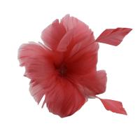 China 15*15 cm Goose Feather Flower Mount with Wire Accessory Fast and Secure DHL Shipping for sale