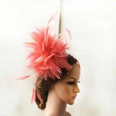 China Goose Feather Flower Mount with Wire Accessory 15*15 cm Size and Design for sale