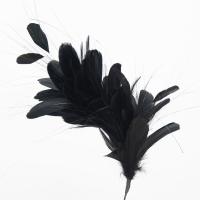 China Shipping DHL UPS FEDEX EMS TNT Dyed Pattern Goose Feather Flower Mount with Wire Accessory for sale