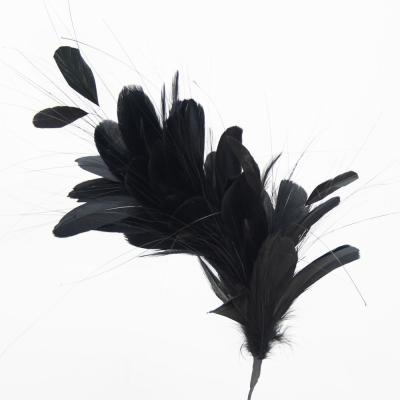 China Shipping DHL UPS FEDEX EMS TNT Dyed Pattern Goose Feather Flower Mount with Wire Accessory for sale