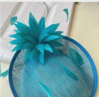 China 15x15 Cm Flower Feather Mounts Stripped Goose Feather With Wire Accessory for sale
