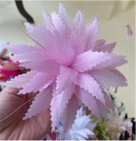 China 15x15 Cm Flower Feather Mounts Stripped Goose Feather With Wire Accessory for sale