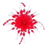 China Dyed Goose Feather Flower Mount with Wire Accessory Elevate Your Event Party Supplies for sale