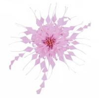 China Dyed Goose Feather Flower Mount with Wire Accessory Elevate Your Event Party Supplies for sale