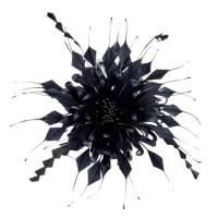 China Dyed Goose Feather Flower Mount with Wire Accessory Elevate Your Event Party Supplies for sale