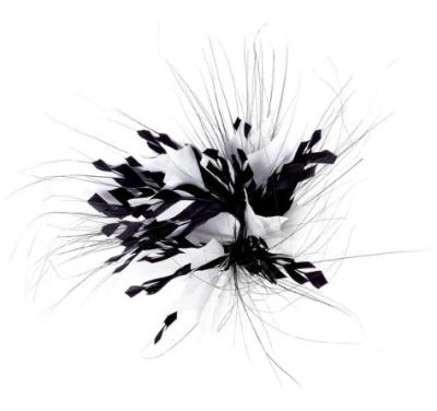 China Event Party Supplies Goose Feather Flower Mount with Wire Accessory Fast and Shipping for sale