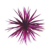 China Event Party Supplies 10*10 cm Goose Biot Feather Flower Mount with Wire Accessory for sale