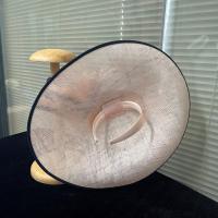 China Horse Racing Festival Millinery Supplies Feather And Sinamay Hat Fascinator for sale