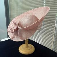China Horse Racing Festival Millinery Supplies Feather And Sinamay Hat Fascinator for sale