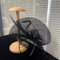 China Millinery Supplies Headband Veil Sinamay Hat Fascinator for sale