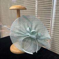 China Millinery Supplies Headband Sinamay Hat Stylish 15*15 cm for sale