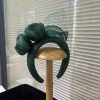 China Millinery Supplies Headband Sinamay Fascinator 15*15 cm for sale