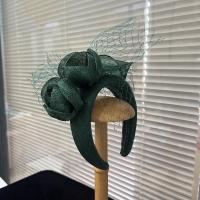 China Millinery Supplies Headband Sinamay Fascinator 15*15 cm for sale