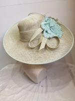 China Millinery Supplies Sinamay And Feather Fascinator Hat for sale