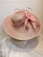 China Millinery Supplies Sinamay And Feather Fascinator Hat for sale