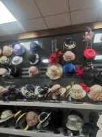 China Millinery Supplies Sinamay And Feather Fascinator Hat for sale