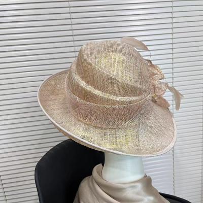 China Millinery Supplies Sinamay Feather Fascinator Hat for sale