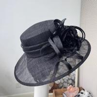 China Millinery Supplies Sinamay Feather Fascinator Hat for sale