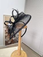 China Millinery Supplies Sinamay Feather Fascinator  10*20 cm for sale