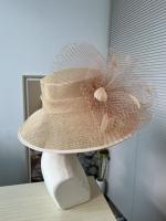 China Millinery Supplies Sinamay Feather Fascinator Hat 30*40 cm for sale