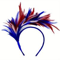 China Millinery Supplies Fascinator Hat Decoration Feather Flower With Headband for sale
