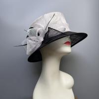 China Millinery Supplies Party Decoration Sinamay Base Hat With Headband for sale