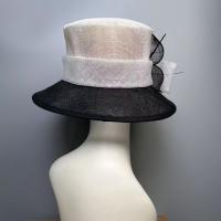 China Millinery Supplies Party Decoration Sinamay Base Hat With Headband for sale