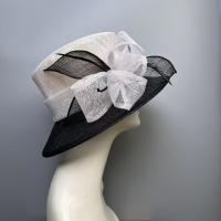 China Millinery Supplies Party Decoration Sinamay Base Hat With Headband for sale