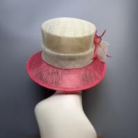 China Millinery Supplies Party Decoration Sinamay Base Hat With Headband for sale