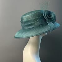 China Millinery Supplies Party Decoration Sinamay Base Hat With Headband for sale