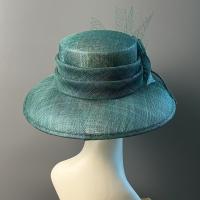 China Millinery Supplies Party Decoration Sinamay Base Hat With Headband for sale