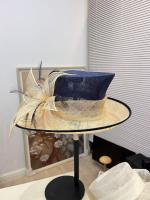 China Millinery Supplies Party Decoration Sinamay Base Hat With Headband for sale