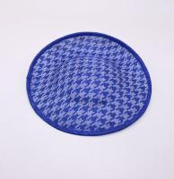 China Millinery Supplies Party Decoration Printed Sinamay Base Hat for sale