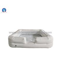 China Inflatable Wedding Bouncer Slide Combo 5x5m White Moon Bounce House with Ball Pit for Kids for sale