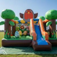 China Customizable Forest Bird Inflatable Bounce House for Kids Outdoor Playground Party Rentals 3.5m Portable for sale